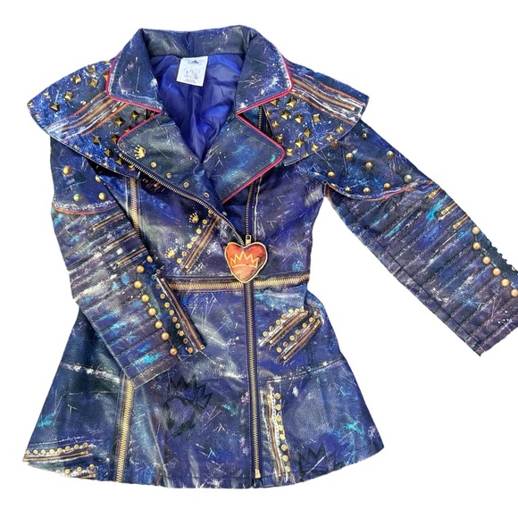 Disney | Jackets & Coats | Disney Descendants Faux Leather Evie Jacket ...